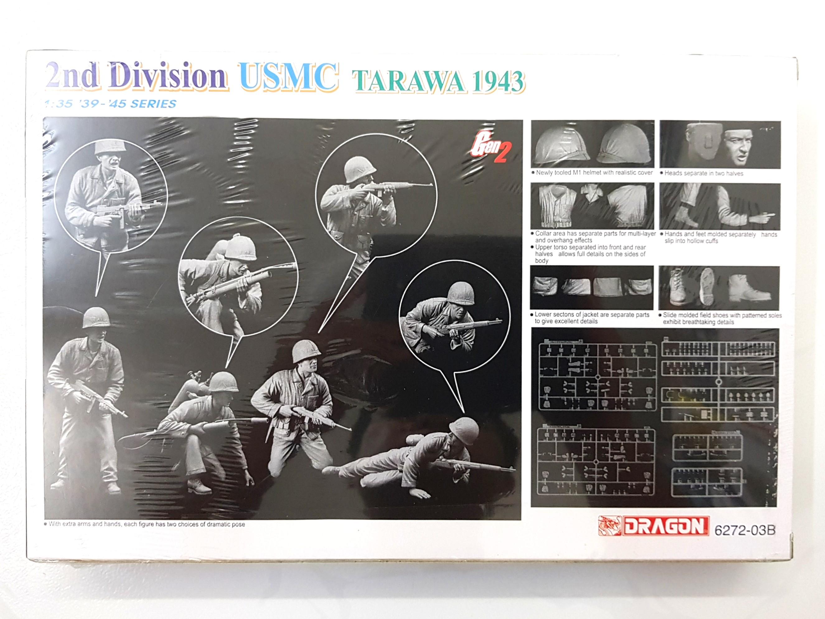 1/35 Dragon Gen2 #6272, 2nd Division USMC Tarawa 1943 c/w 4 Figures ...