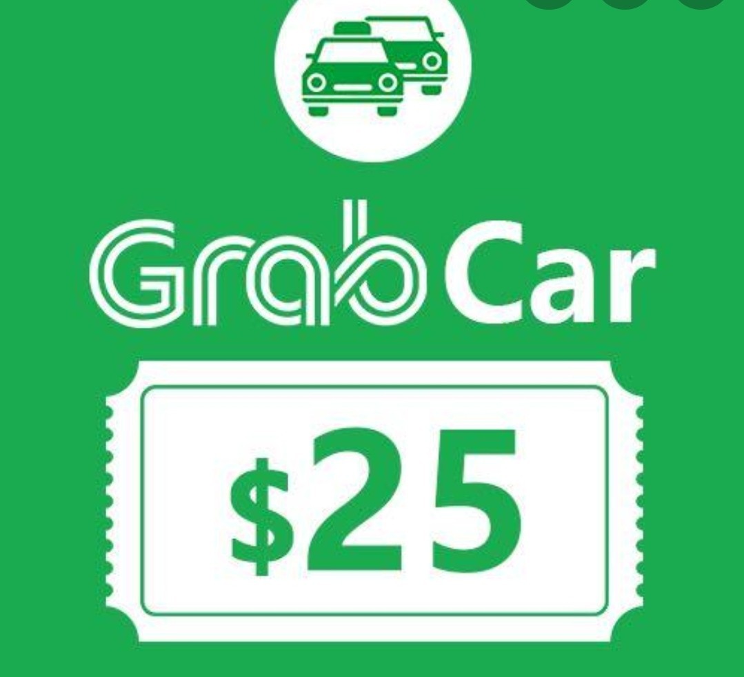 25 dollars grab car voucher, Tickets & Vouchers, Vouchers on Carousell