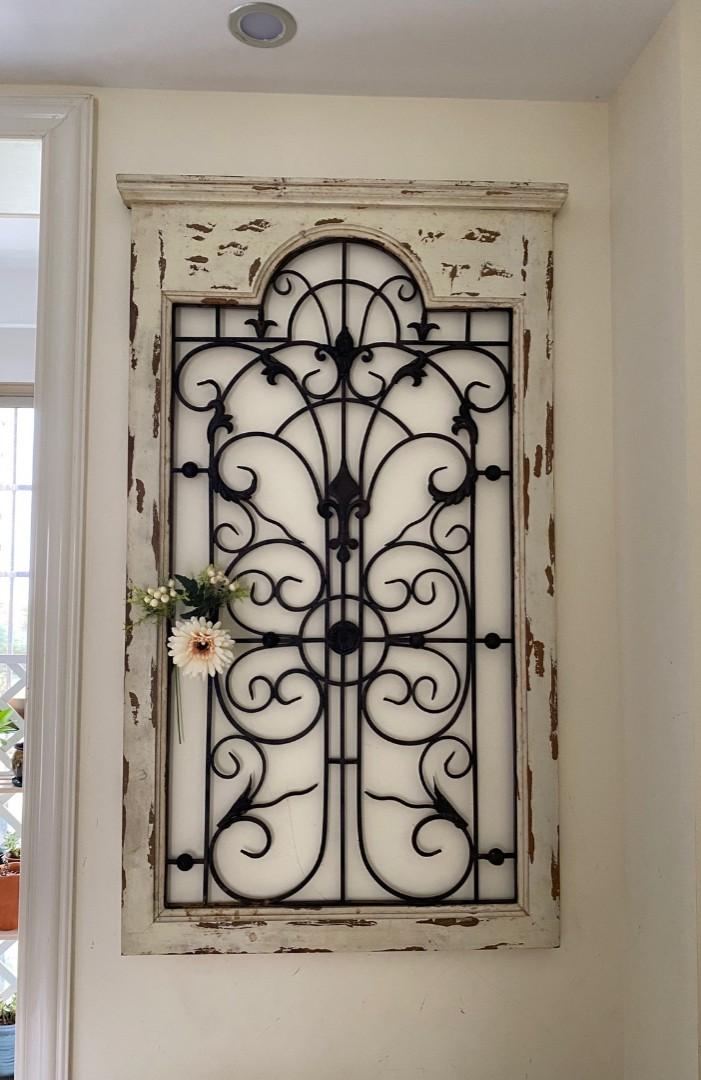 Antique window wall frame metal besi tingkap furniture V10, Furniture ...