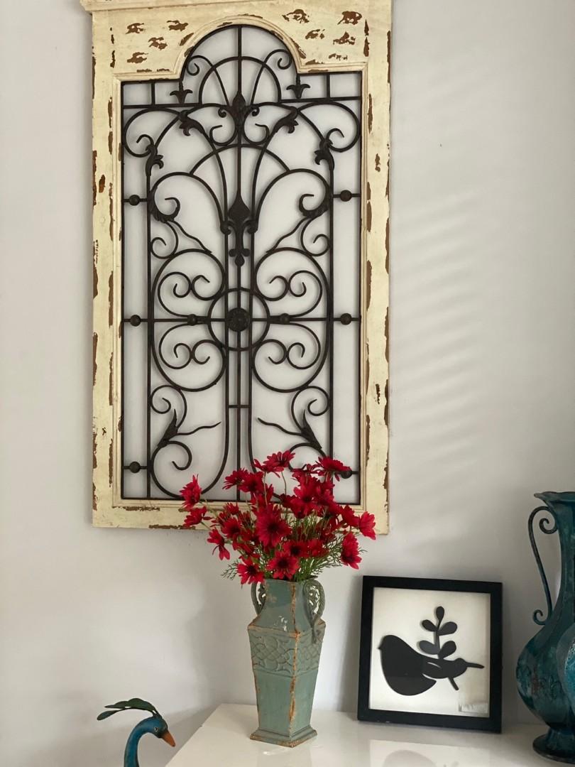 Antique window wall frame metal besi tingkap furniture V10, Furniture ...