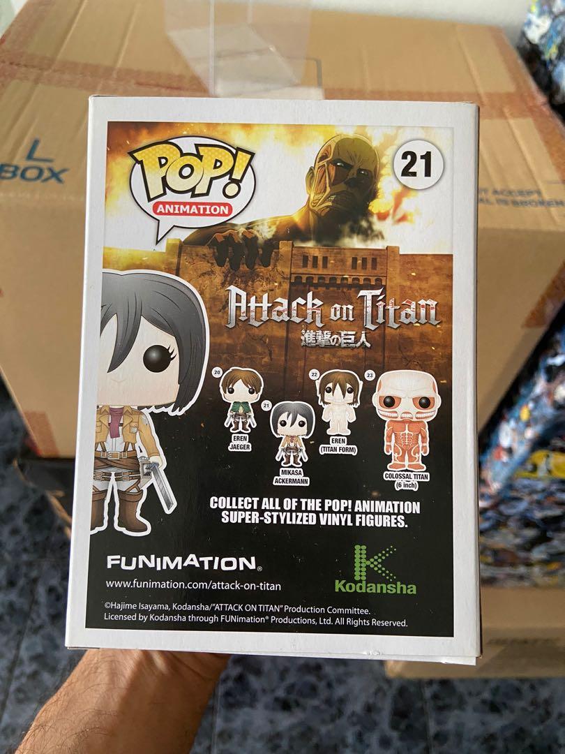 AOT Mikasa funko pop attack on titan kyojin, Hobbies & Toys, Toys ...