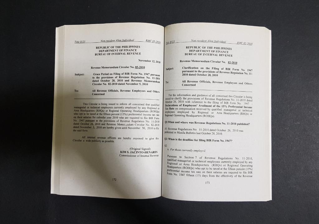 BIR ISSUANCES Income Tax (Taxable Persons And Transactions), Hobbies ...