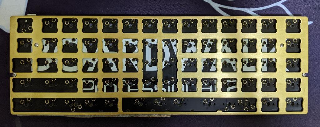 Boardwalk ortholinear Hotswap PCB + Stainless Steel Plate keyboard kit ...