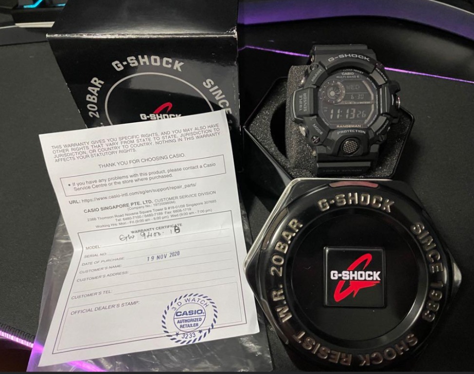 Casio G-SHOCK GW-9400-1B RANGEMAN, Luxury, Watches on Carousell