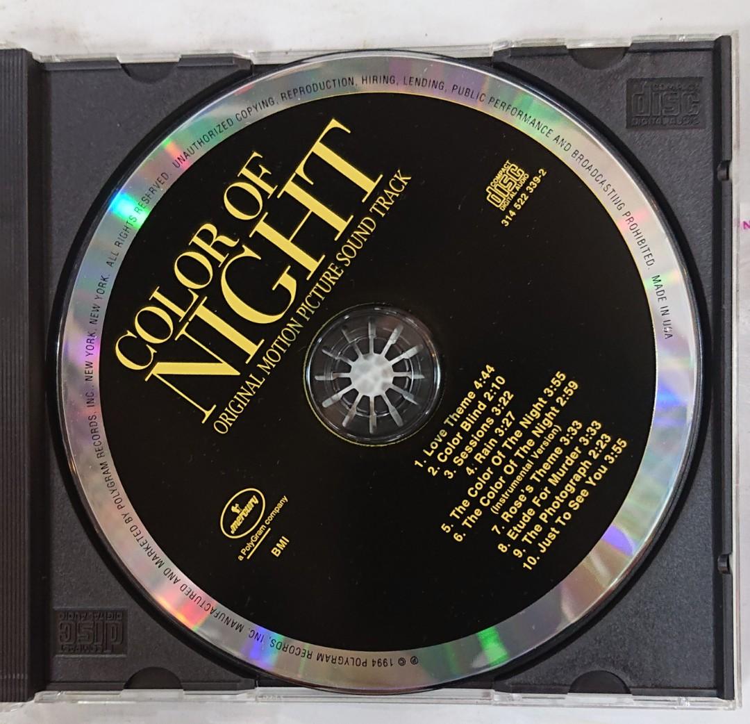 原聲cd color of night 夜色, 興趣及遊戲, 收藏品及紀念品, 明星周邊 - Carousell