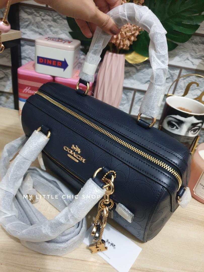 Coach rowan perforated midnight blue, Women's Fashion, Bags & Wallets ...