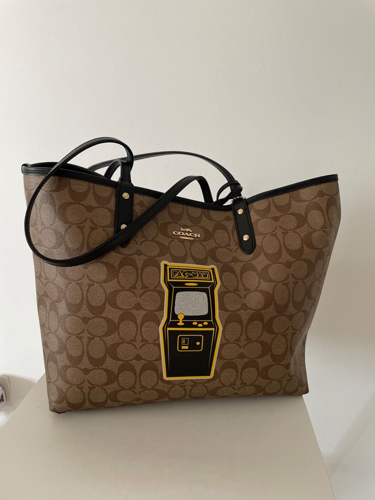COACH x Pac-Man Limited Edition Tote Bag, Women's Fashion, Bags ...