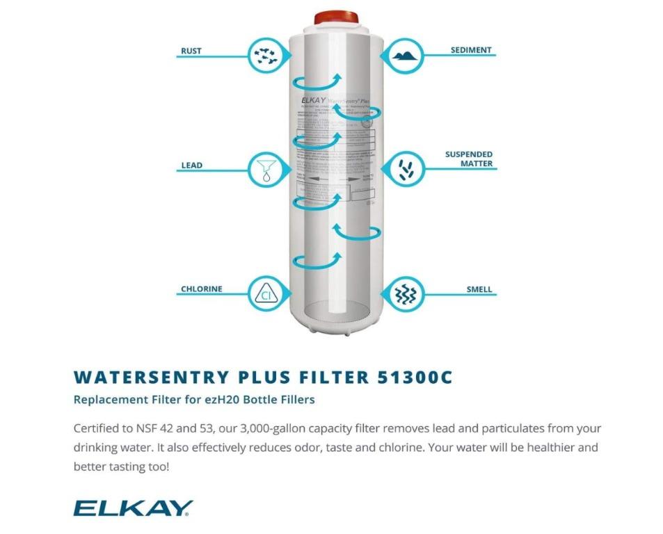 Elkay 51300C WaterSentry Plus Replacement Filter, Everything Else, Others on Carousell