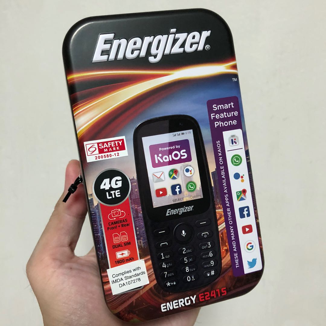 Energizer E241S 4G Candybar Feature Phone Dumb Phone, Mobile Phones ...