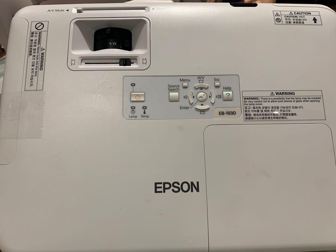 Epson EB-1930 LCD Projector XGA 4200 ANSI Model: EB-1930, TV & Home Appliances, TV ...