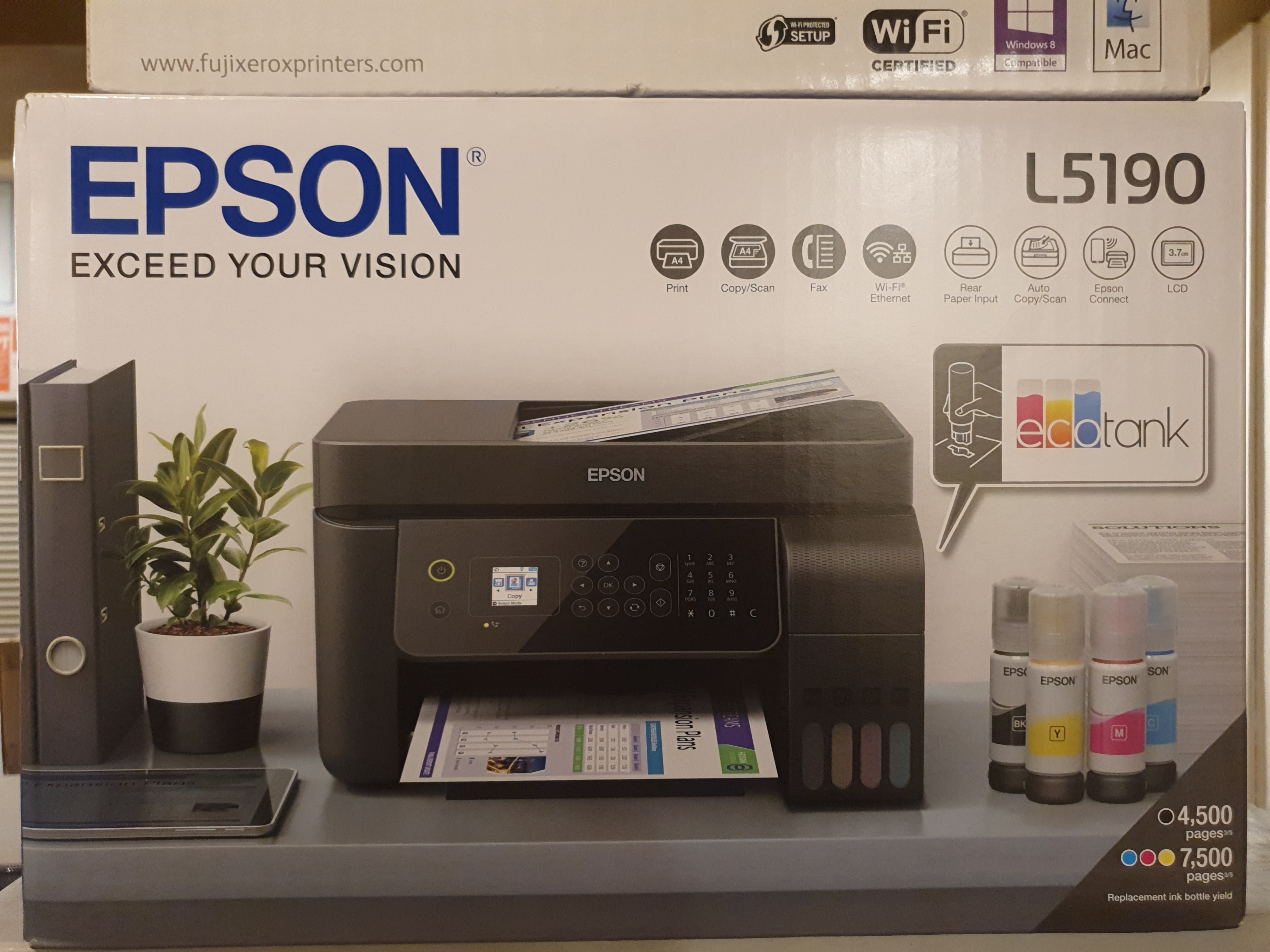 Epson L5190 Print Copy/Scan Fax Wifi/Ethernet LCD Bnew, Computers ...