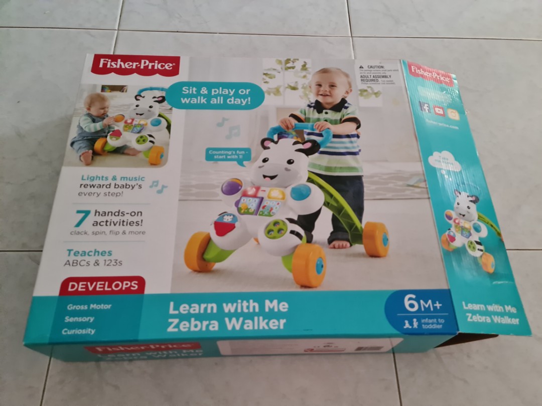 Fisher Price zebra walker, Babies & Kids, Infant Playtime on Carousell