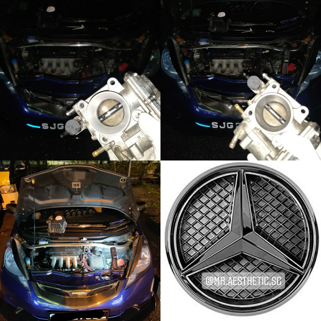 Ge6 throttle body port and polishing ge8 gk5 fd1 fd2 Honda fit civic ...