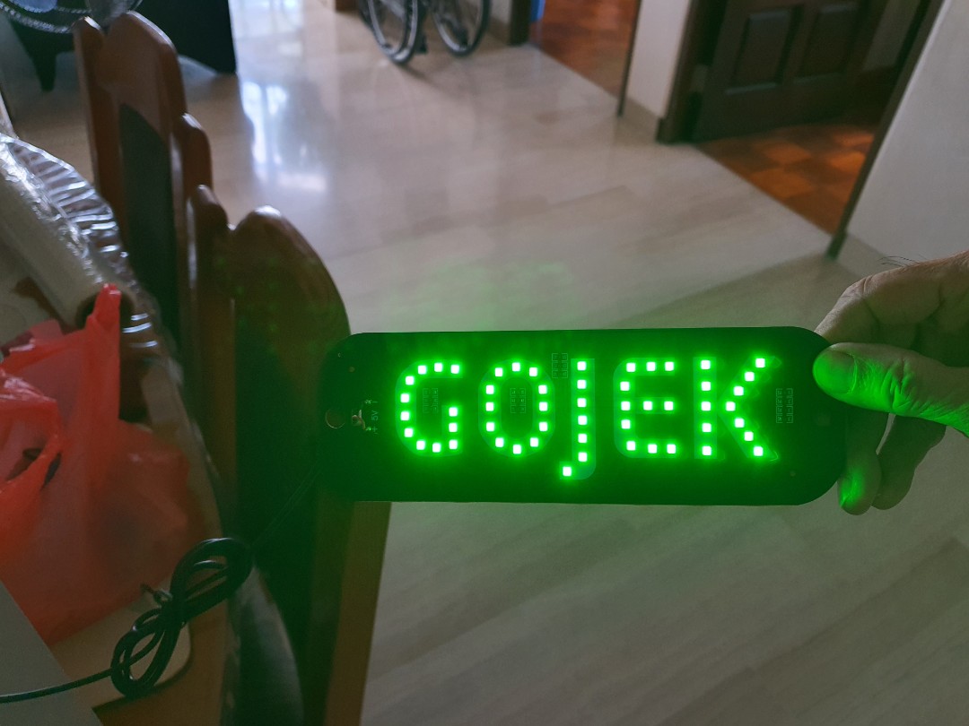 GOJEK light label, Car Accessories, Electronics & Lights on Carousell