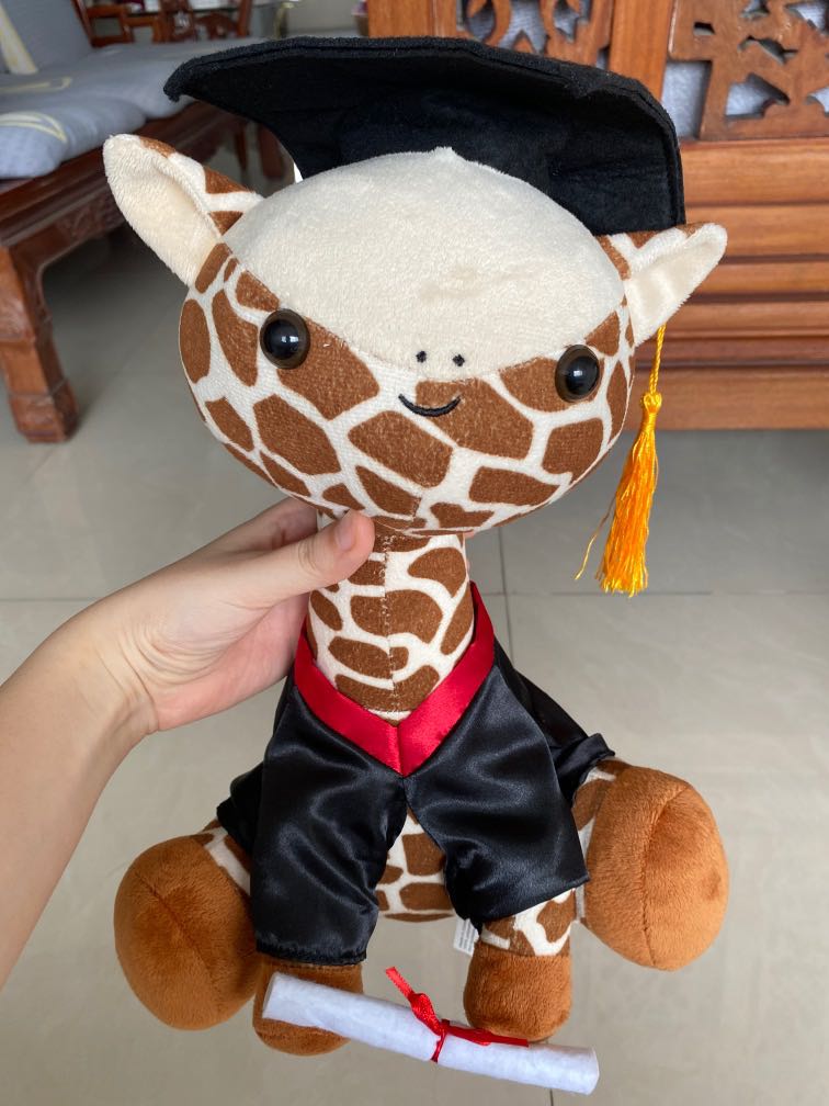 Graduation Giraffe Soft Toy, Hobbies & Toys, Toys & Games on Carousell