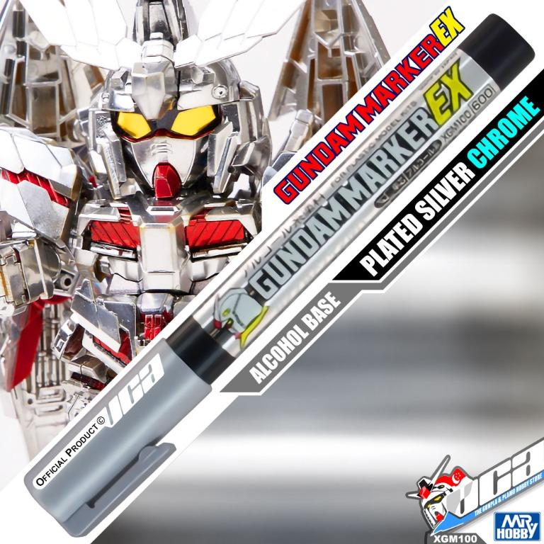 GSI CREOS MR HOBBY XGM100 GUNDAM MARKER EX SUPER SILVER CHROME PLATING PLATE COLOR HOBBY MODEL ...