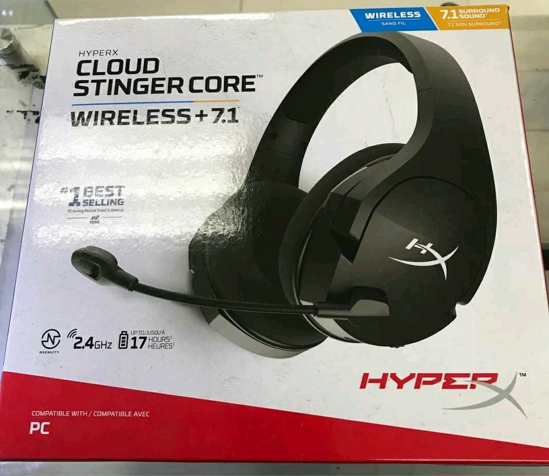 HYPERX CLOUD STINGER CORE 7.1 WIRELESS GAMING HEADSET FOR PC, Audio, Headphones & Headsets on ...