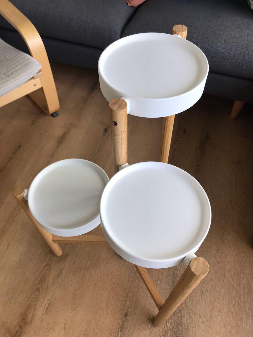 Ikea Bamboo Plant Stand, Furniture & Home Living, Home Decor, Other ...