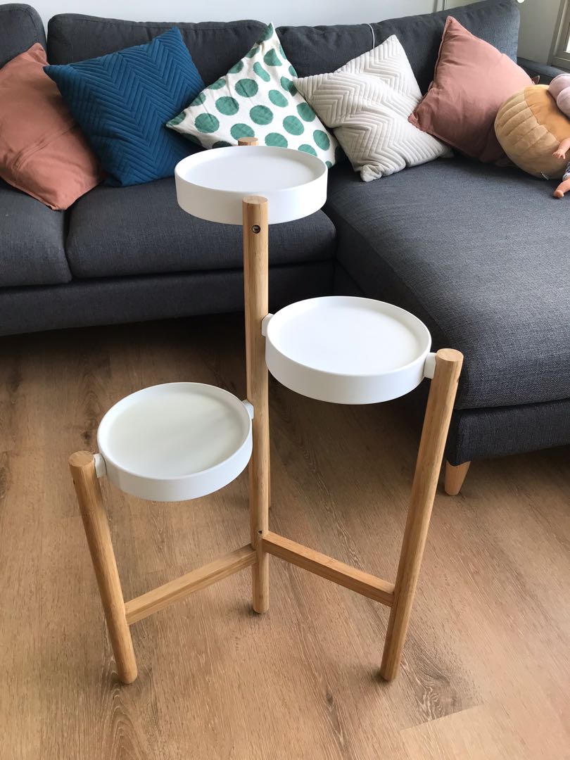 Ikea Bamboo Plant Stand, Furniture & Home Living, Home Decor, Other ...