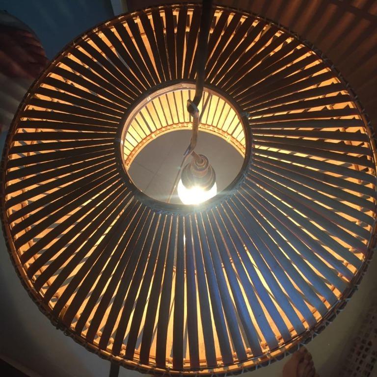 Limited Edition IKEA Rattan Lamp Shade, Furniture & Home Living ...