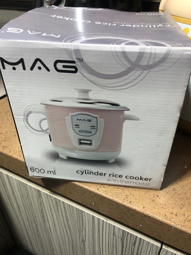 MAG 600ML Cylinder Rice Cooker w thermostat, TV & Home Appliances ...