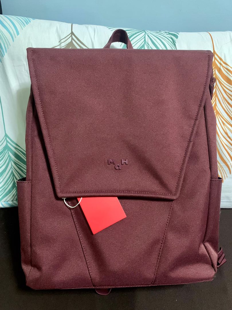 MaH wine red laptop bag, Women's Fashion, Bags & Wallets, Backpacks on ...