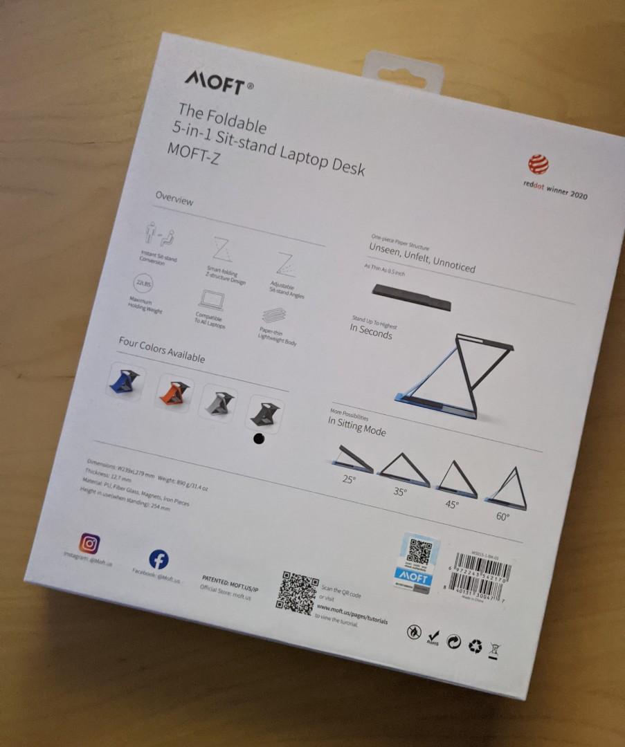 MOFT Z Foldable 5-in-1 Sit-Stand Laptop Stand, Computers & Tech, Parts ...