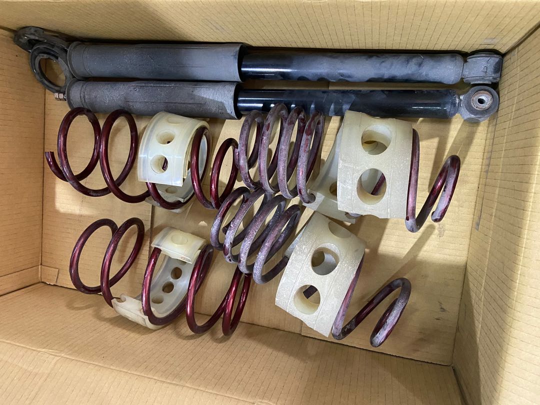 NCP93 APM Lowering Spring with stiffener , Car Accessories, Accessories ...