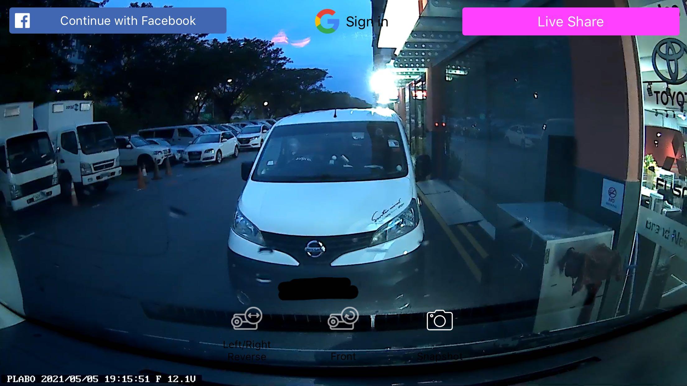 Nefu Korean leading in-car camera brand PLABO 2 channel dash cam with ...