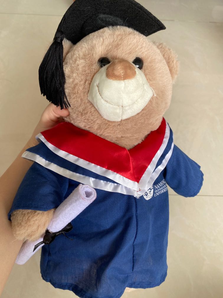 NTU Graduation Bear Soft Toy, Hobbies & Toys, Toys & Games on Carousell