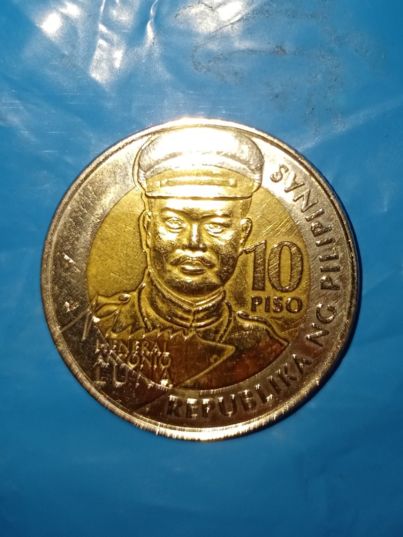 Philippine 10 Pesos General Antonio Luna Commemorative Coin, Hobbies ...