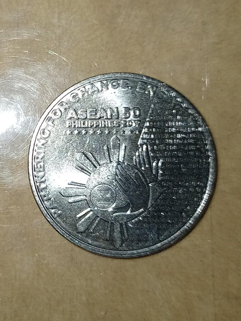 Philippine 1 Peso ASEAN Commemorative Coin, Hobbies & Toys, Memorabilia ...