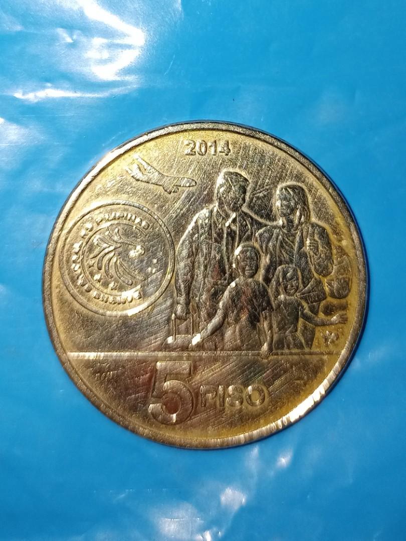 Philippine 5 Peso Bagong Bayani Commemorative Coin, Hobbies & Toys ...