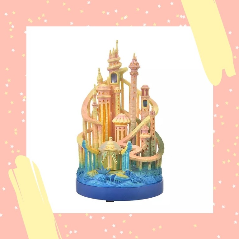 (PO)Authentic Disney Store Little Mermaid Castle Collection figurine ...