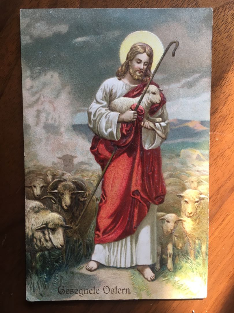 Free delivery! Rare, beautiful Vintage Jesus postcard, Hobbies & Toys ...