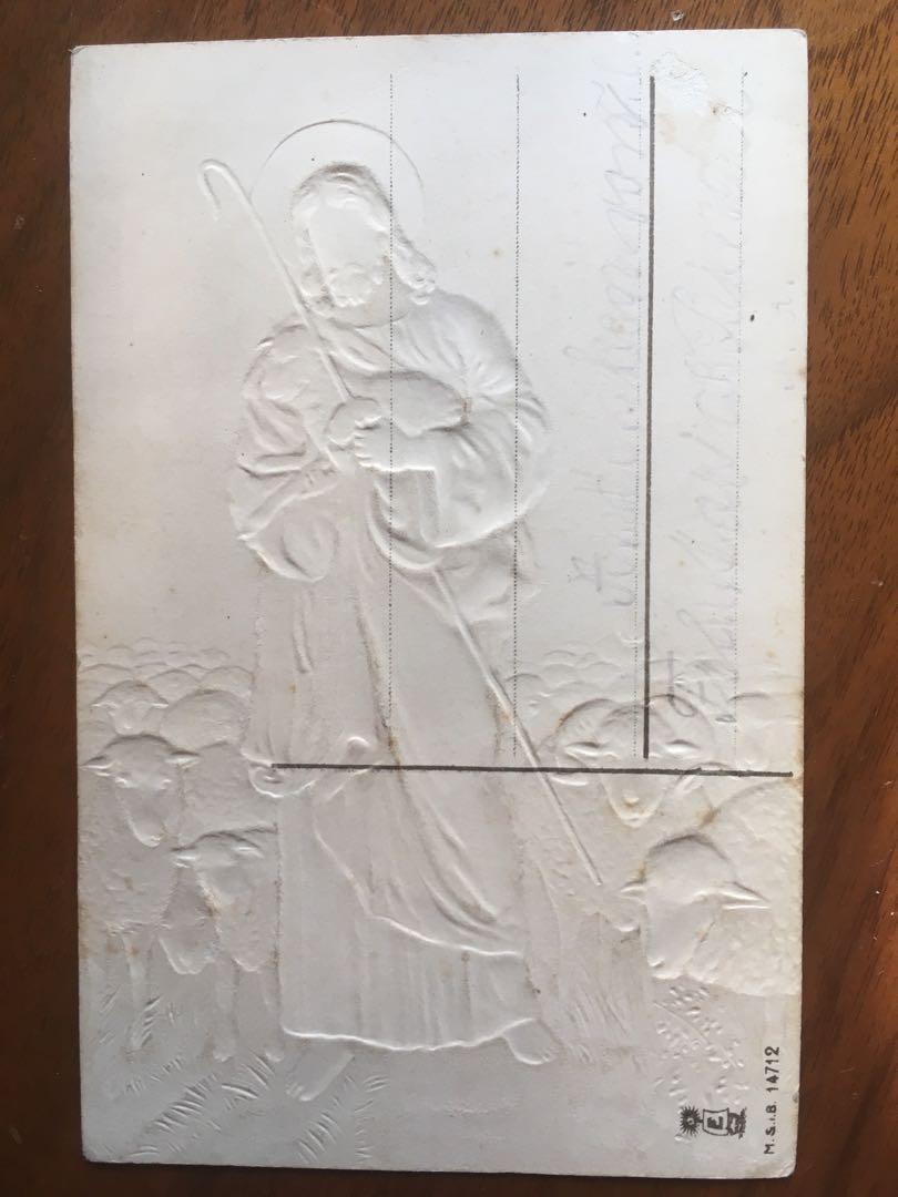 Free delivery! Rare, beautiful Vintage Jesus postcard, Hobbies & Toys ...