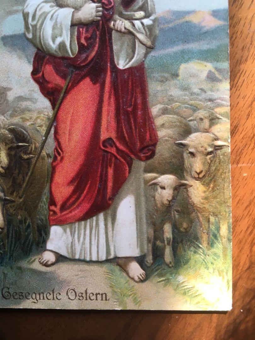 Free delivery! Rare, beautiful Vintage Jesus postcard, Hobbies & Toys ...