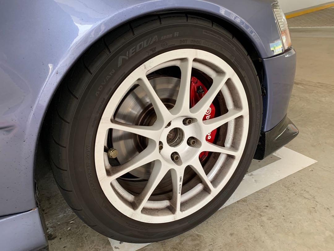 Rare Ralliart Rims For Mitsubishi Evo 9 CT9A, Car Accessories, Tyres ...