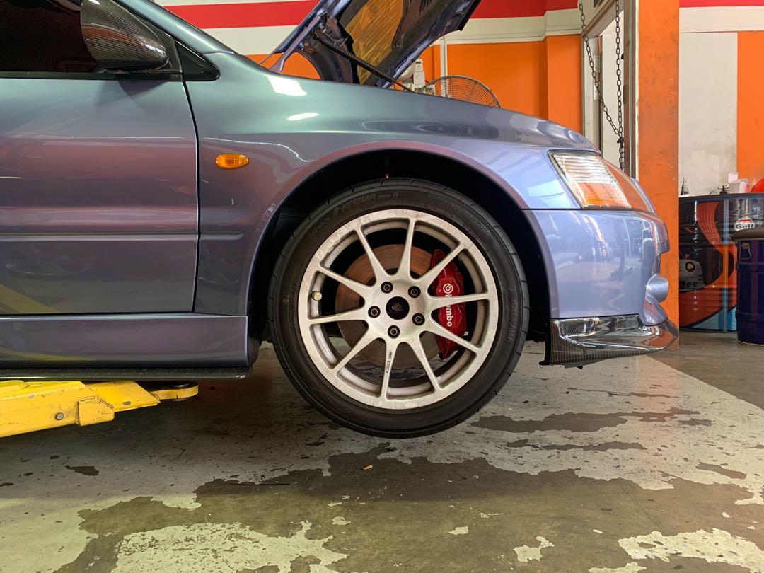 Rare Ralliart Rims For Mitsubishi Evo 9 CT9A, Car Accessories, Tyres ...