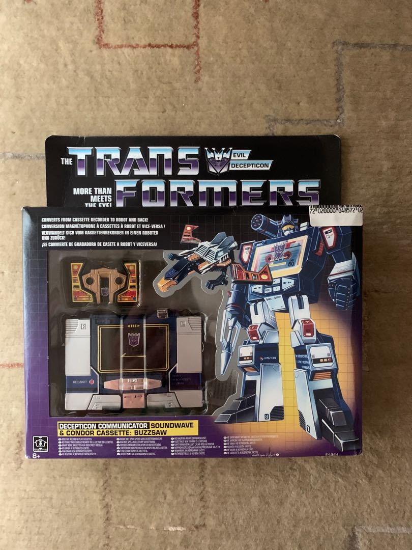 Reissue Transformers G1 Exclusive Soundwave with Buzzsaw, Hobbies ...