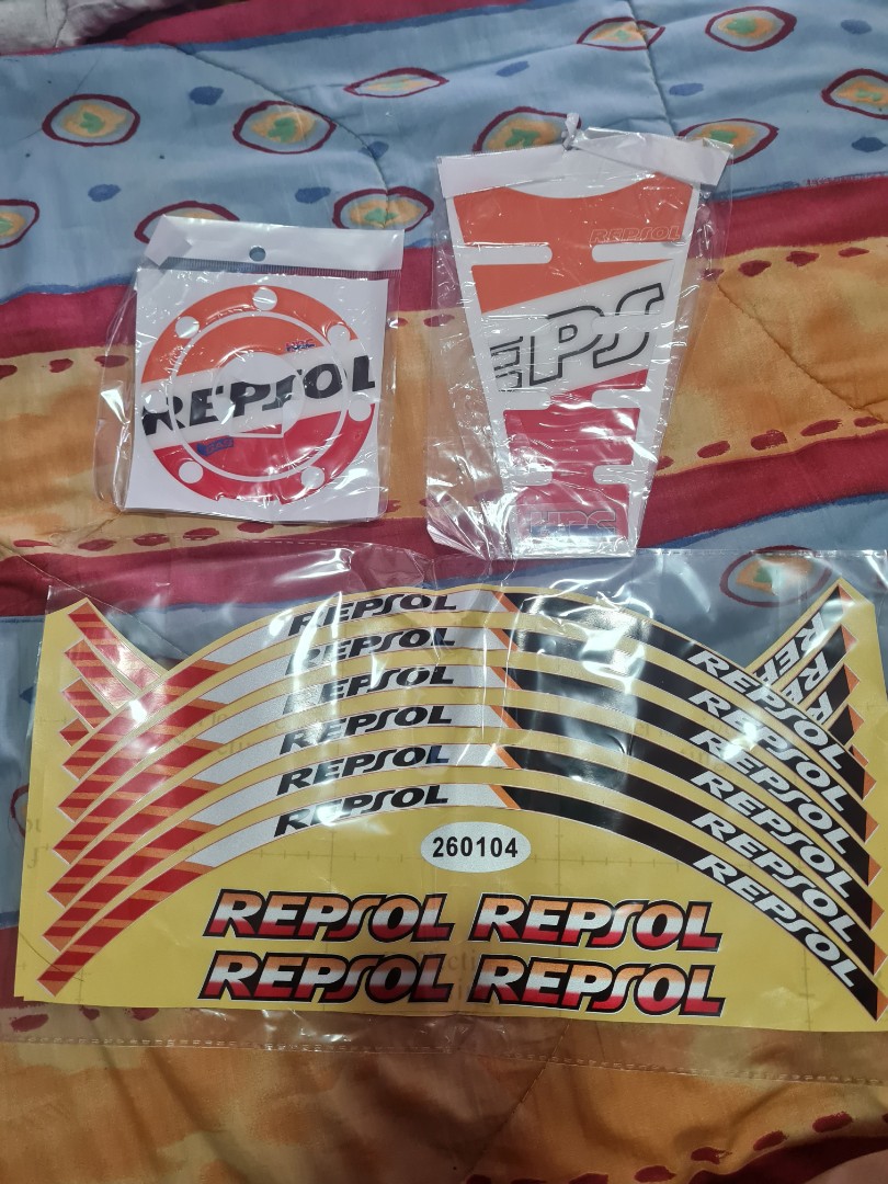 Repsol Sticker, Motorcycles, Motorcycle Accessories on Carousell