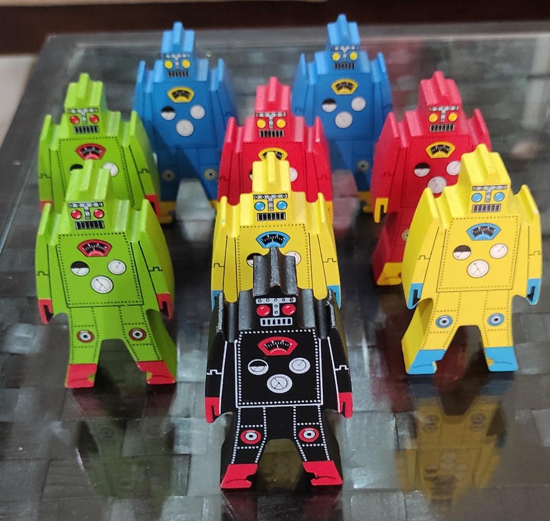 Schylling Wooden Stacking Robots Toy Blocks, Hobbies & Toys, Toys ...