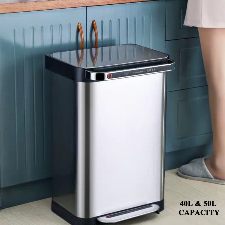 STAINLESS STEEL COMPACTOR TRASH BIN, TV & Home Appliances, Other Home ...