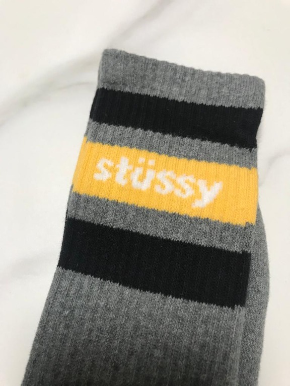 清貨價! 現貨原裝Stussy - stripe crew socks (US Size: 8 - 12 / EU size 40 - 46 ...
