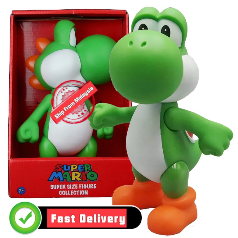 Super Mario Yoshi Action Figure 25cm Toy Model Kids Collection Gift for ...