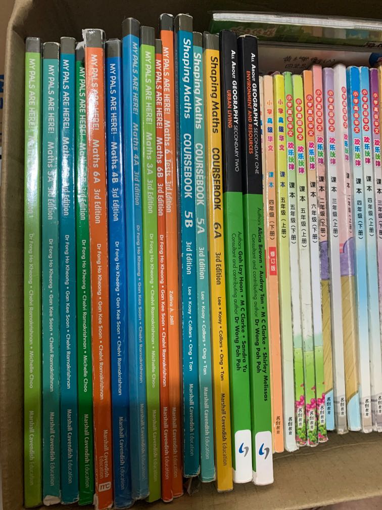 textbooks from primary 1 to secondary 1, Hobbies & Toys, Books ...