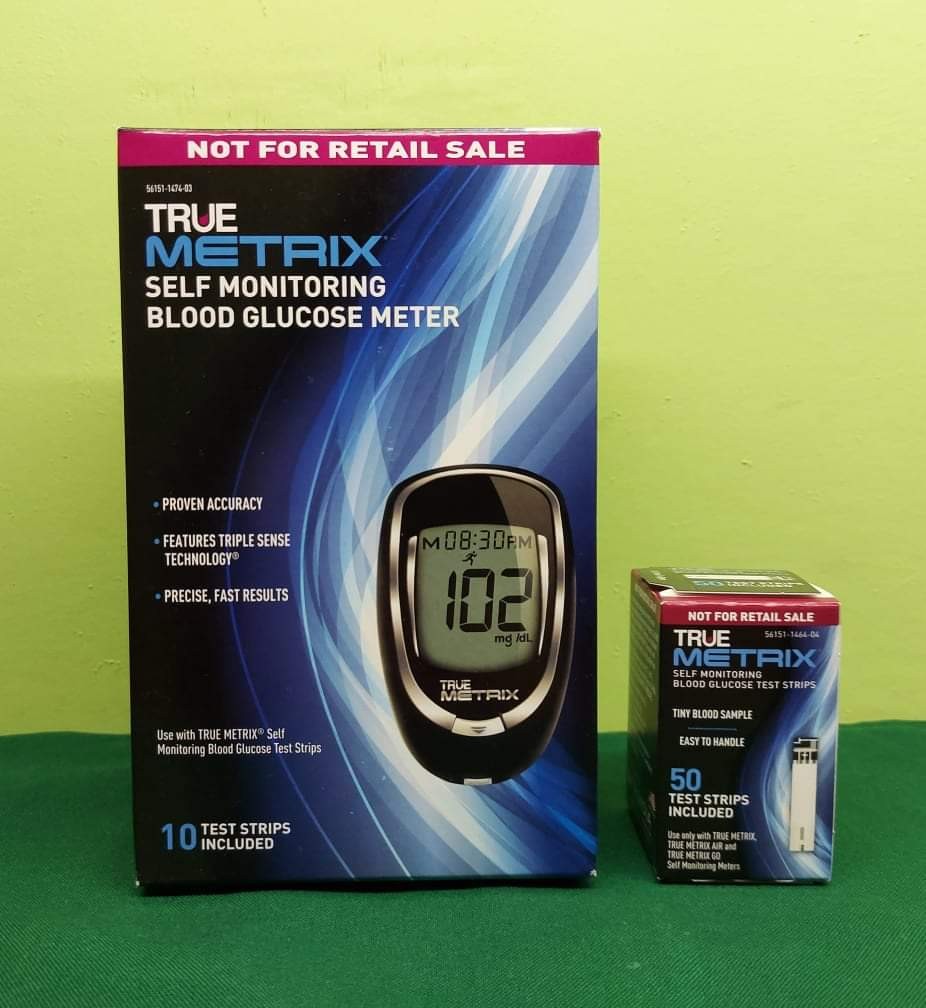 Truemetrix Glucometer with 50 strips and 10 lancets US Quality, Health ...