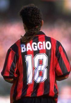 Vintage Roberto Baggio Signed AC Milan 1996/1997 Home Jersey, Hobbies ...