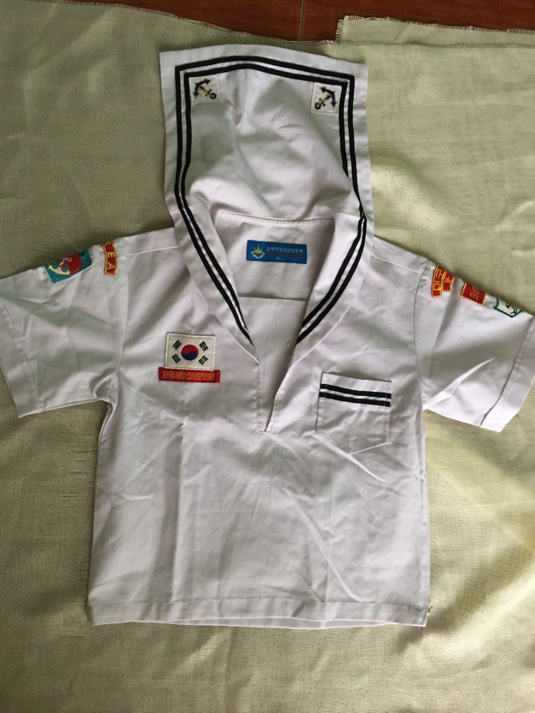 VINTAGE THRIFTED Sea Explorer White Korean Costume Sailor, Women's ...
