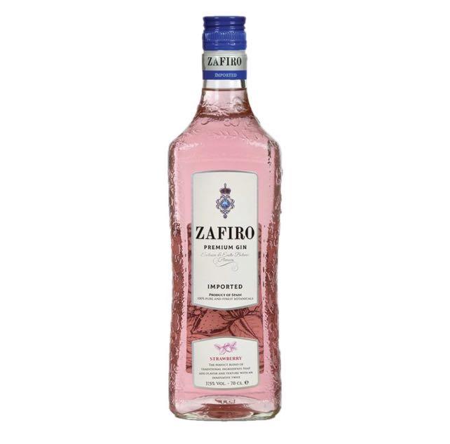Zafiro Strawberry Gin 700ML, Food & Drinks, Alcoholic Beverages on ...